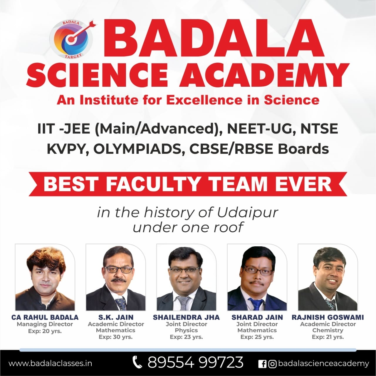Badala Science Academy| IIT-JEE, NEET-UG, NSEs, NTSE and other ...